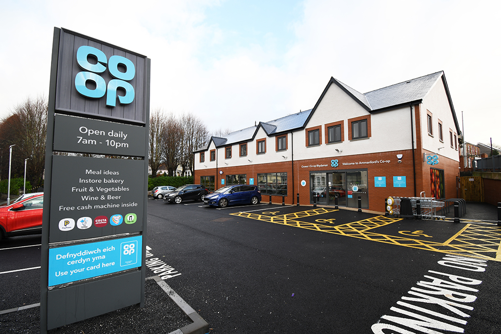 Works complete at new Co-op store in Ammanford – Aspect Developments